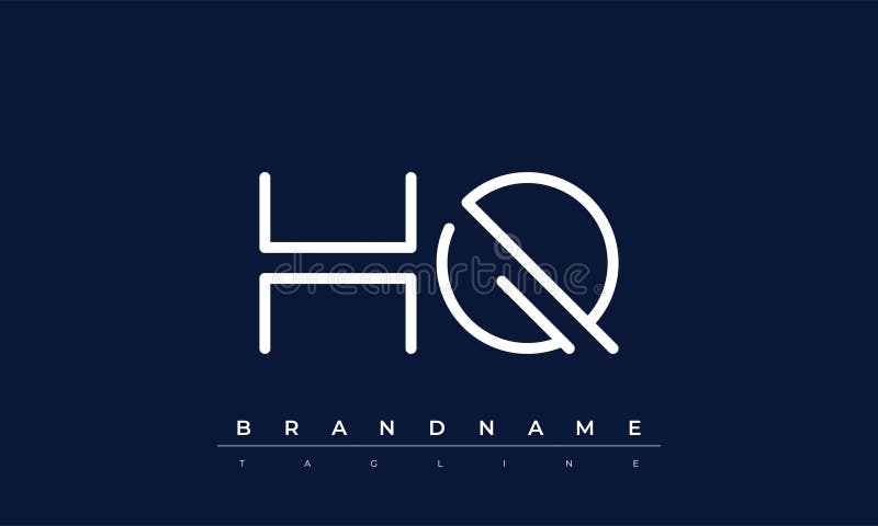 Creative HQ Letter Initial Logo Vector Image Stock Vector ...