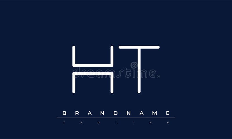 Creative HT Letter Initial Logo Vector Image Stock Vector ...