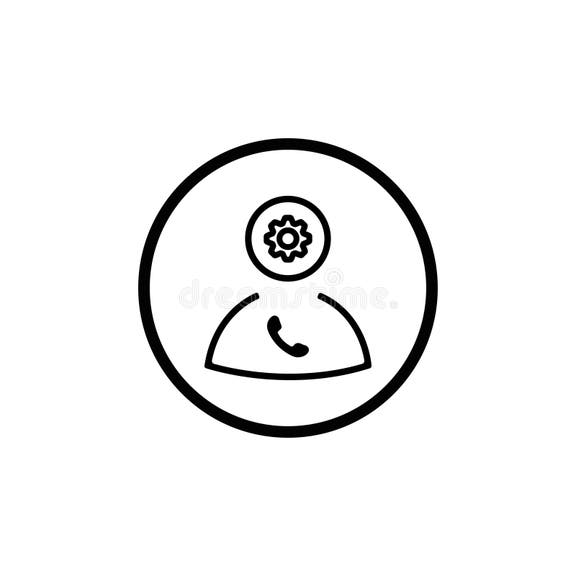 Creative Human Configuration Icon in Circle Stock Vector - Illustration ...