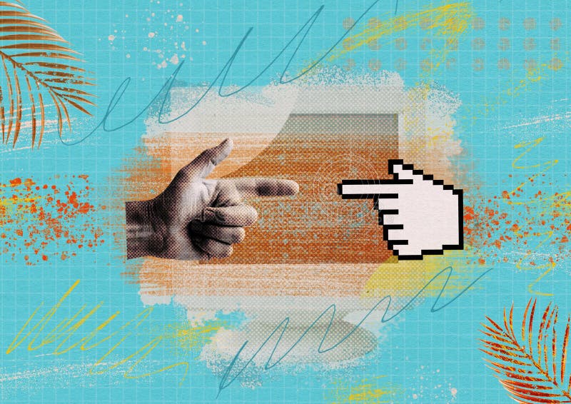 Digital Pixel Finger Mouse Stock Photos - Free & Royalty-Free Stock ...