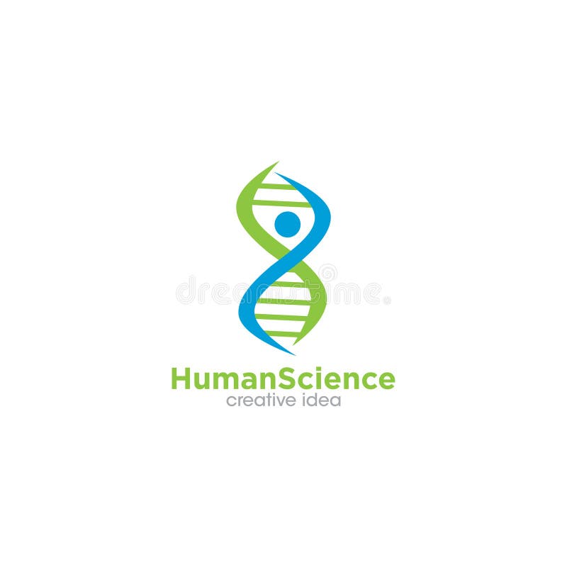 Creative Human Science Logo Design Template Stock Vector - Illustration ...