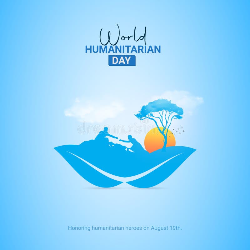 Creative Humanitarian Day Ads Design. Humanitarian Day, Humanitarian ...