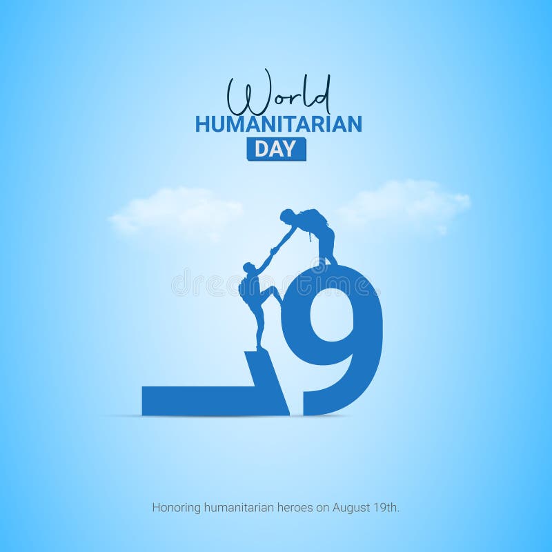 Creative Humanitarian Day Ads Design. Humanitarian Day, Humanitarian ...