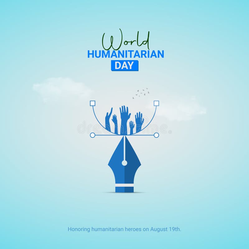 Creative Humanitarian Day Ads Design. Humanitarian Day, Humanitarian ...