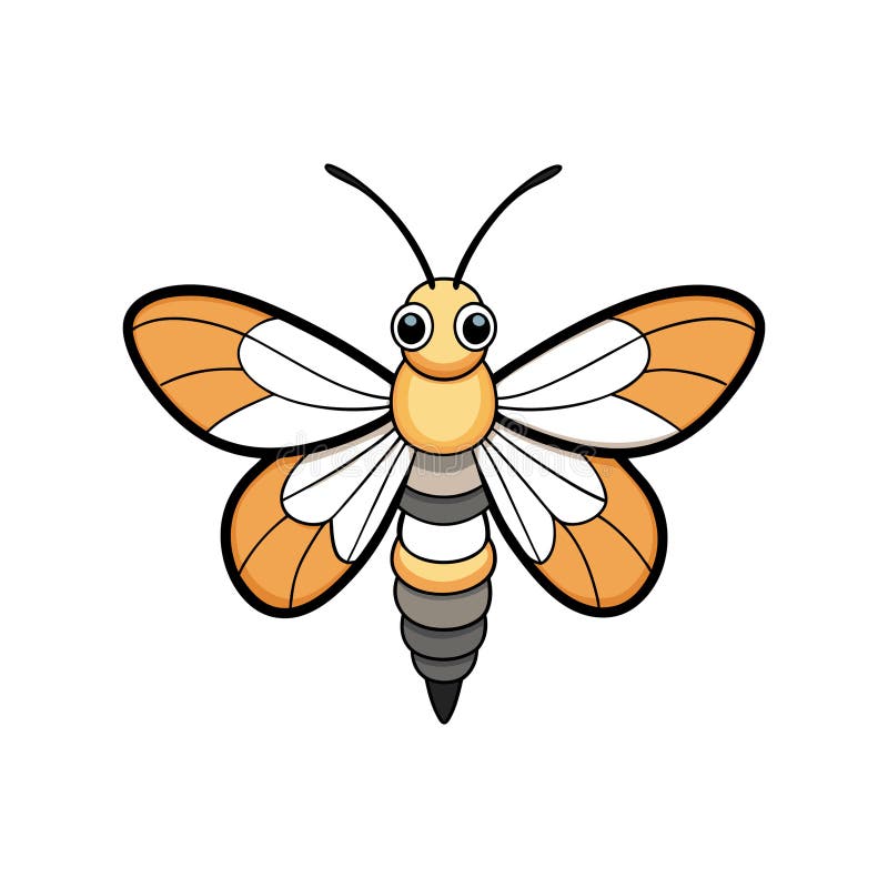 Creative Hummingbird Hawk Moth Coloring Activity Stock Illustration ...