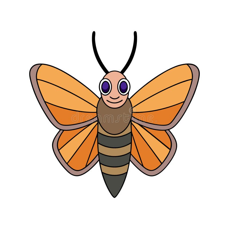 Creative Hummingbird Hawk Moth Coloring Activity Stock Illustration ...