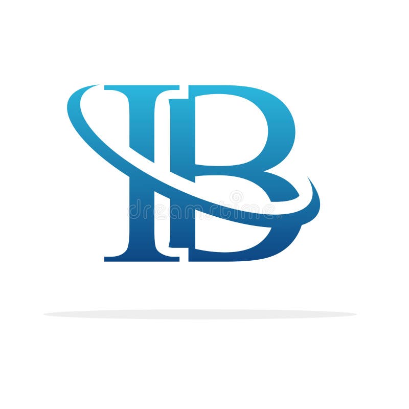 Creative IB Logo Icon Design Stock Vector - Illustration of clean ...