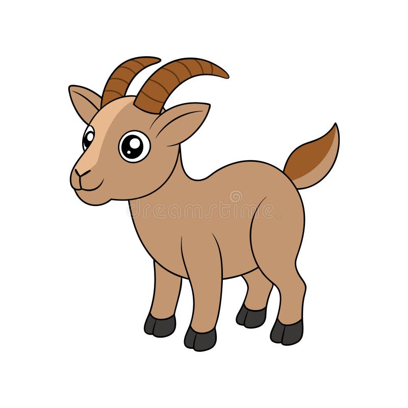 Creative Ibex Coloring Template Stock Image - Illustration of graphic ...