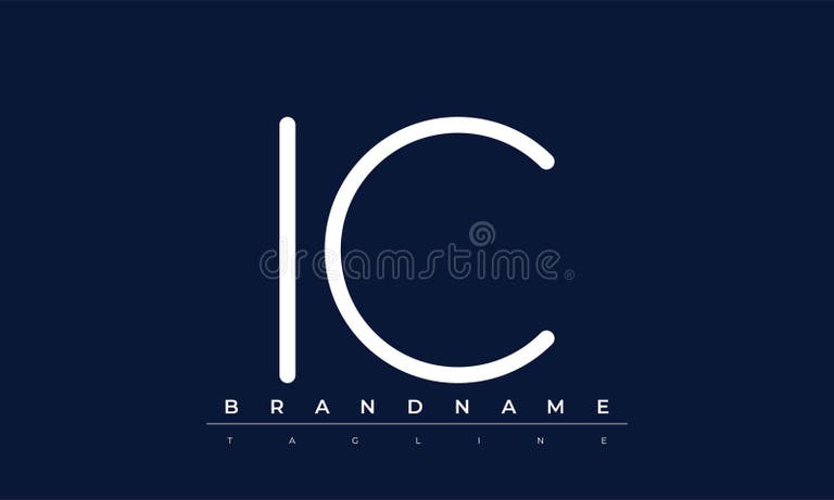 Creative IC Letter Initial Logo Vector Image Stock Vector ...