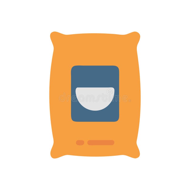 Creative Cement Bag Design Icon Stock Illustration - Illustration of ...