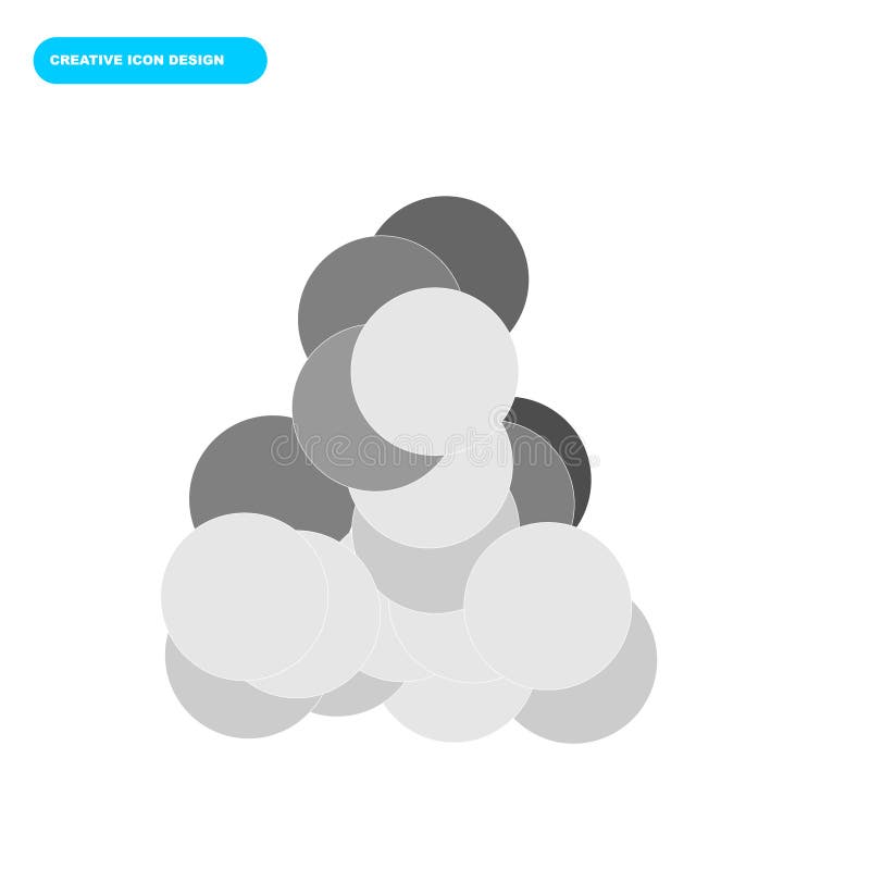 Creative Icon Design of Circle Objects with Soft Color Concept Stock ...