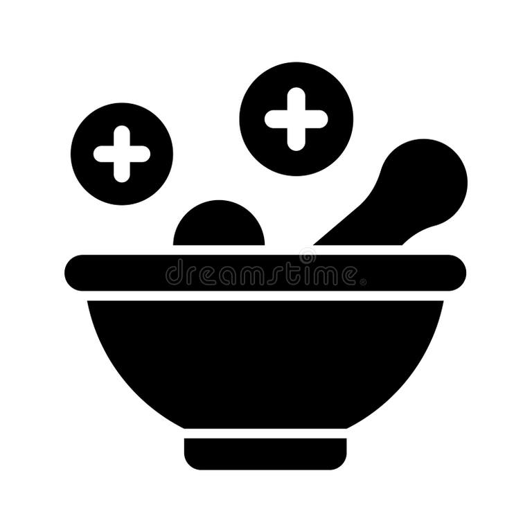 Creative Icon of Mortar Pestle, Vector of Pharmacy Tools for Grinding ...