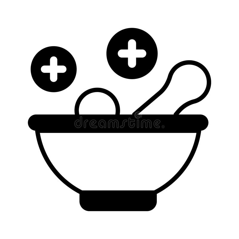 Creative Icon of Mortar Pestle, Vector of Pharmacy Tools for Grinding ...