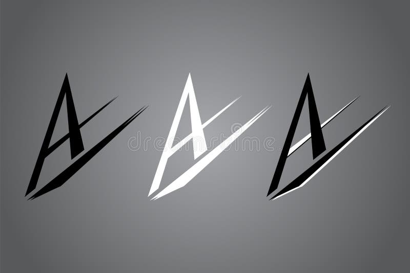 Black and White Logo Design. Creative Icon Vector Illustration. Modern ...