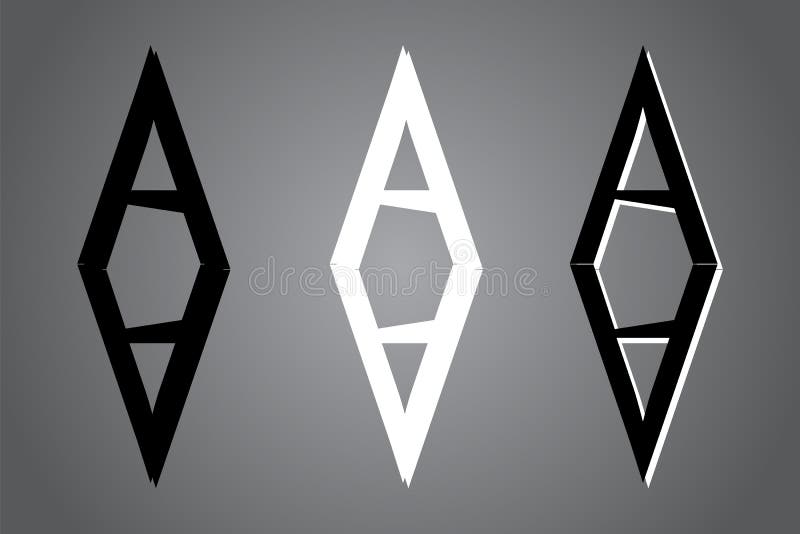 Black and White Logo Design. Creative Icon Vector Illustration. Modern ...