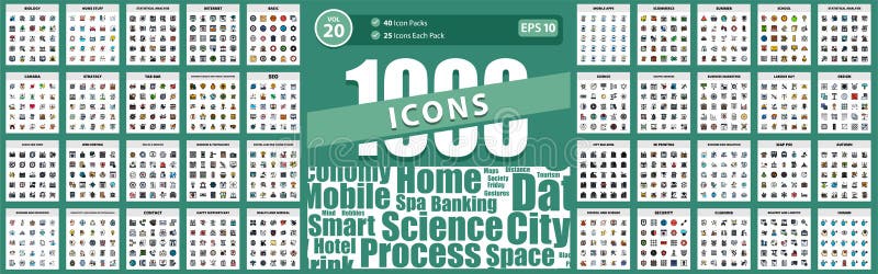 1000 Creative Icons Designs Strategy, Basic, Graphic Designer, Internet ...