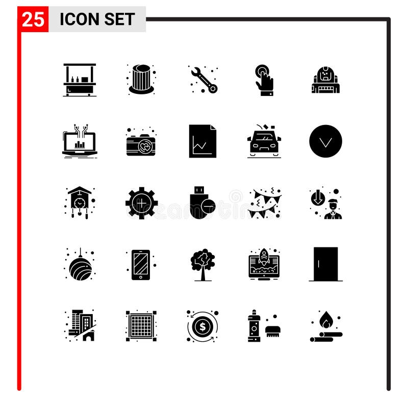 25 Creative Icons Modern Signs and Symbols of Explorer, Astronaut ...