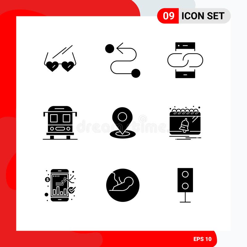 9 Creative Icons Modern Signs and Symbols of Navigation, Browse ...