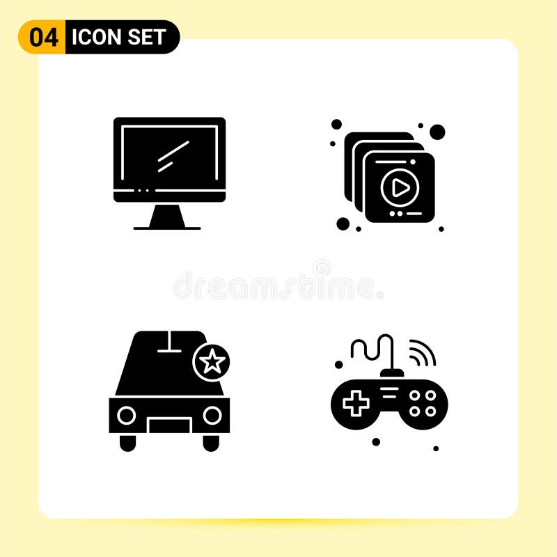 4 Creative Icons for Modern Website Design and Responsive Mobile Apps ...