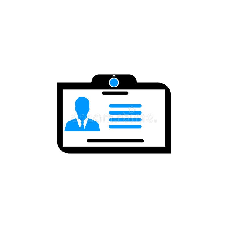 Creative id Card-pictogram vector illustratie. Illustration of ...