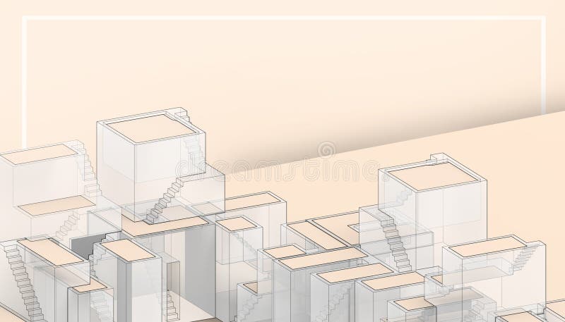 Creative Idea Abstract Architectural Geometric Box Random Square on ...