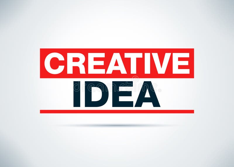 Creative Idea Abstract Flat Background Design Illustration Stock ...