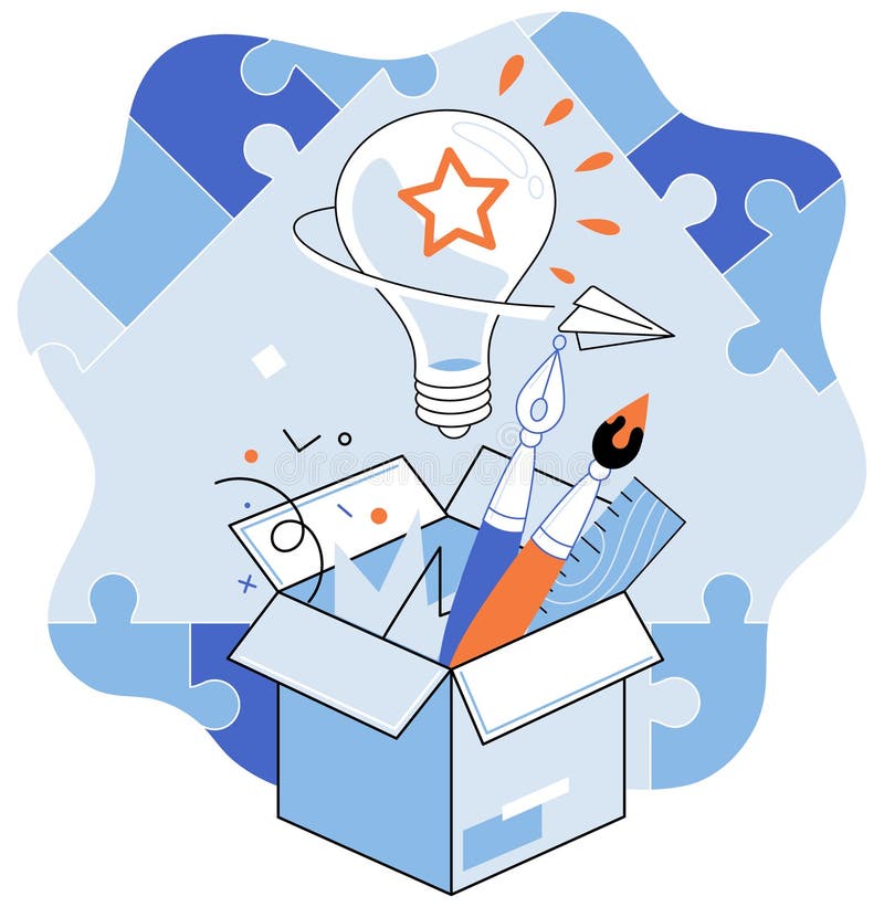 Creative Idea. Achievement in Competitive Market Requires Imagination ...