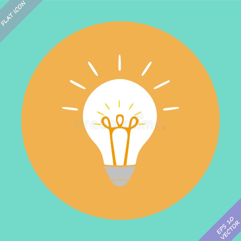 Creative Idea in Bulb Shape As Inspiration Concept Stock Vector ...