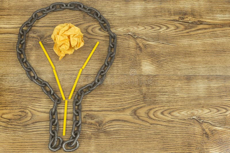 Creative Idea. Chain in Form of Bulb. Concept of Idea and Innovation ...