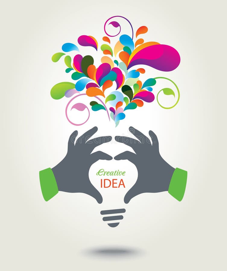 Creative idea. stock vector. Illustration of drops, vector - 36662471