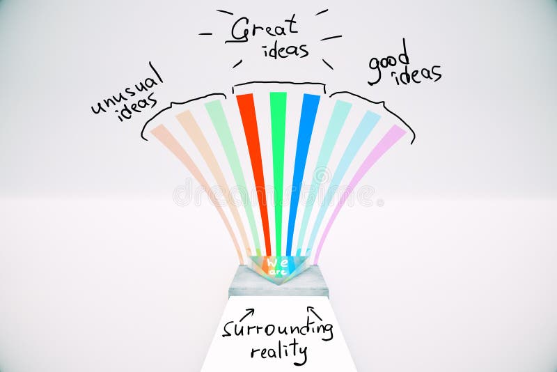 Creative idea concept stock illustration. Illustration of abstract ...