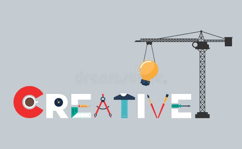 Creative Idea Concept, Inspiration Process Illustration Stock ...