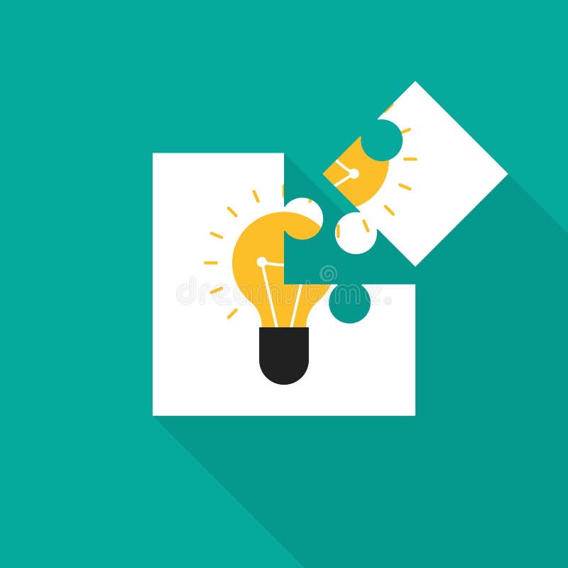 Creative Idea Concept, Inspiration Process Vector Illustration Stock ...