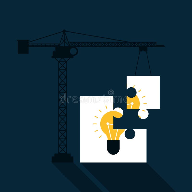 Creative Idea Concept, Inspiration Process Vector Illustration Stock ...