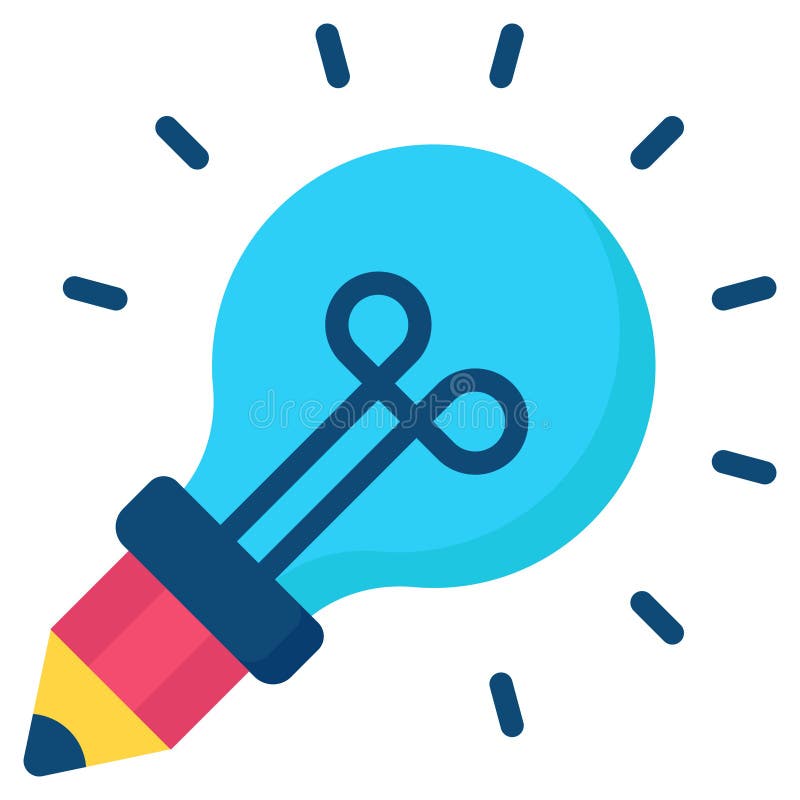 Creative Idea Flat Icon , Photography and Digital Art Flat Vector Icon ...