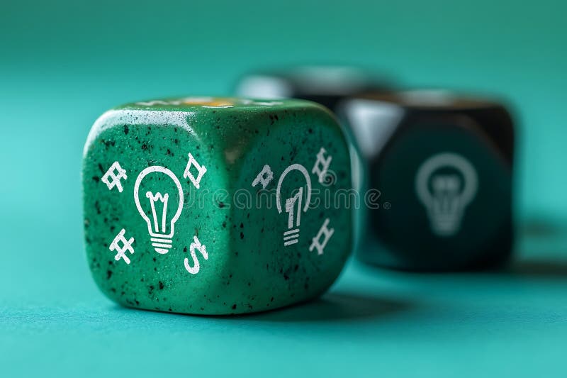 Creative Idea Generation Concept Depicted with Lightbulb Symbols on ...