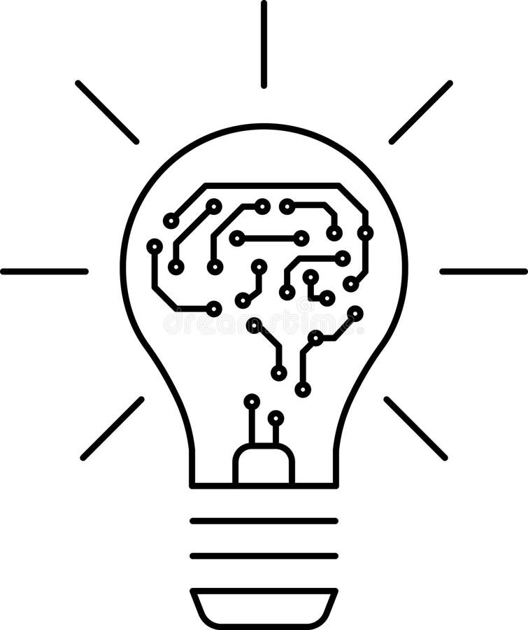 Creative Idea Icon. Brain, Lightbulb. Innovation, Education, Idea, Mind ...