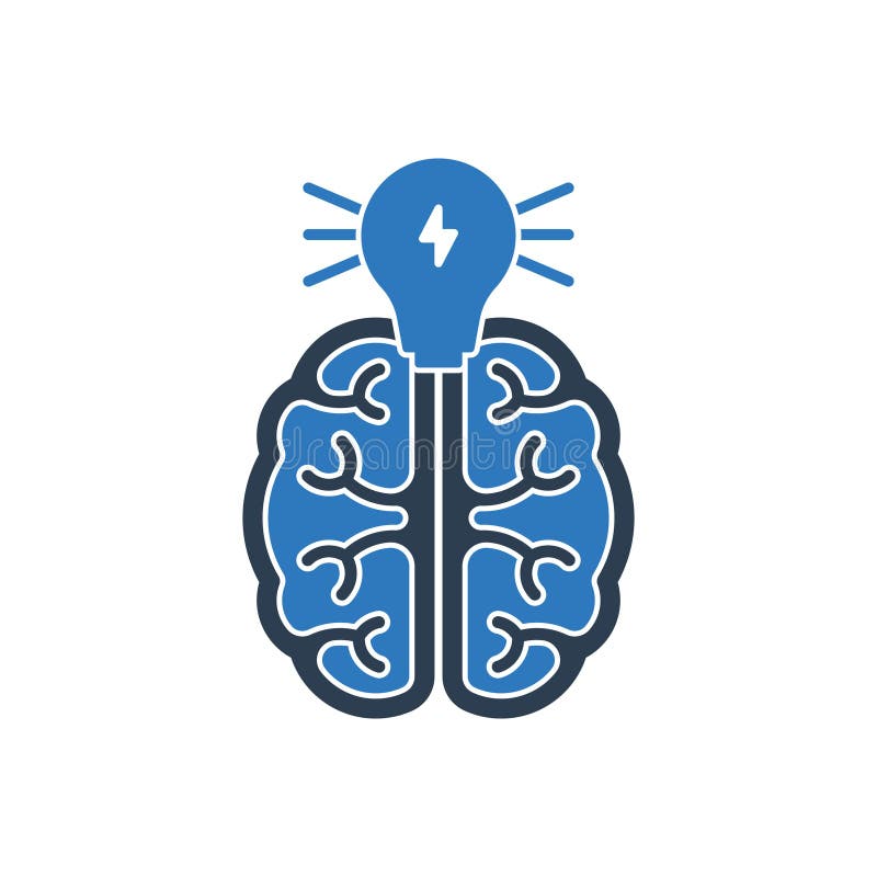 Creative idea icon stock illustration. Illustration of thinking - 374347303