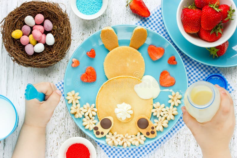 Easter Breakfast Idea for Kids - Easter Chicken Wafer with Fruit Stock ...