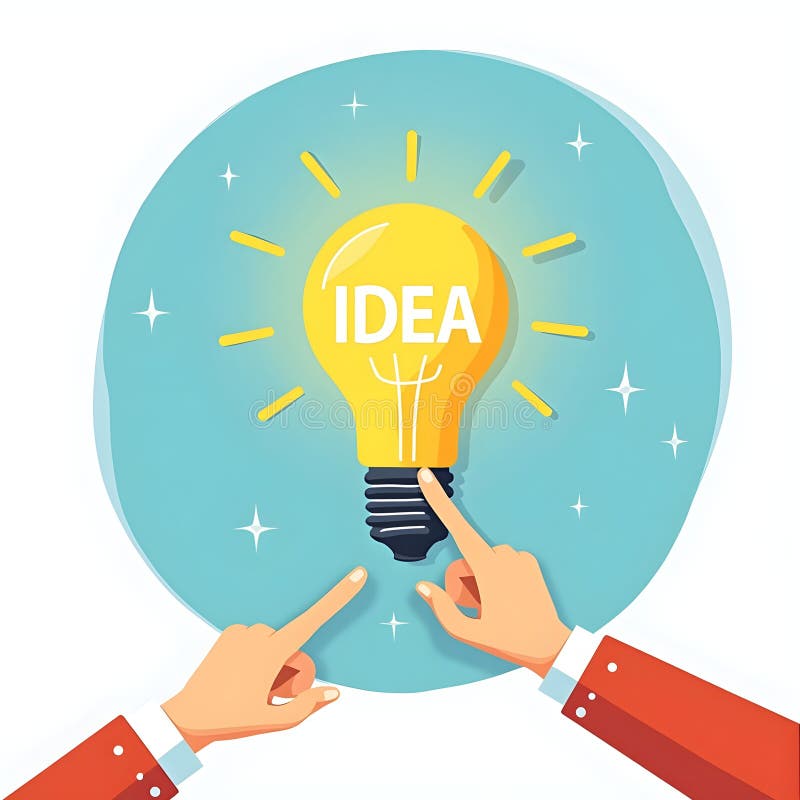 Creative Idea Lightbulb Concept with Hands Innovation and Inspiration ...