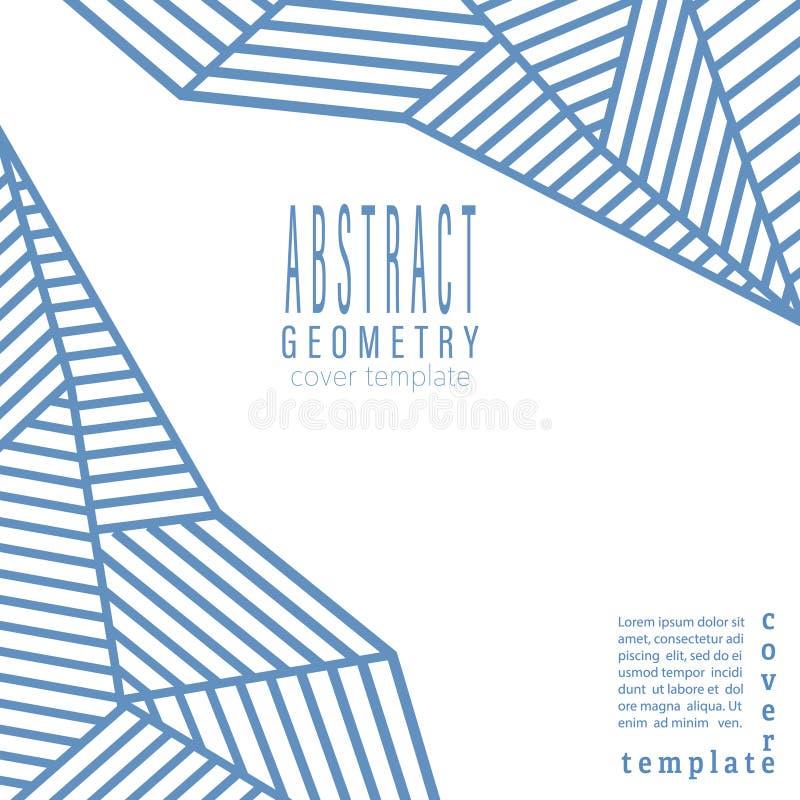 Creative Idea of Linear Design of a Cover, Booklet or Brochure. the ...