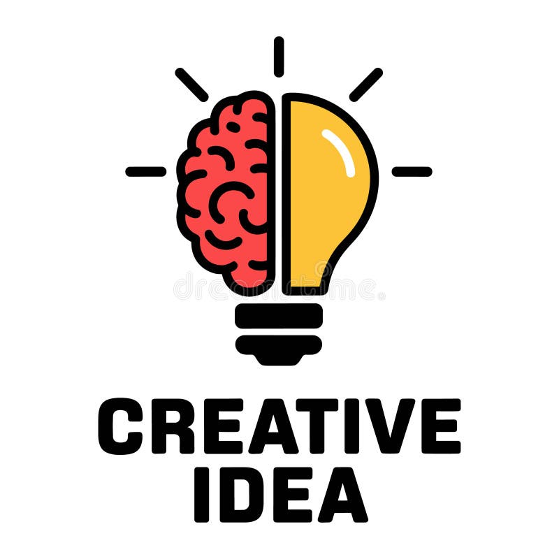Creative Idea: a Logo Representing Innovation and Inspiration Stock ...