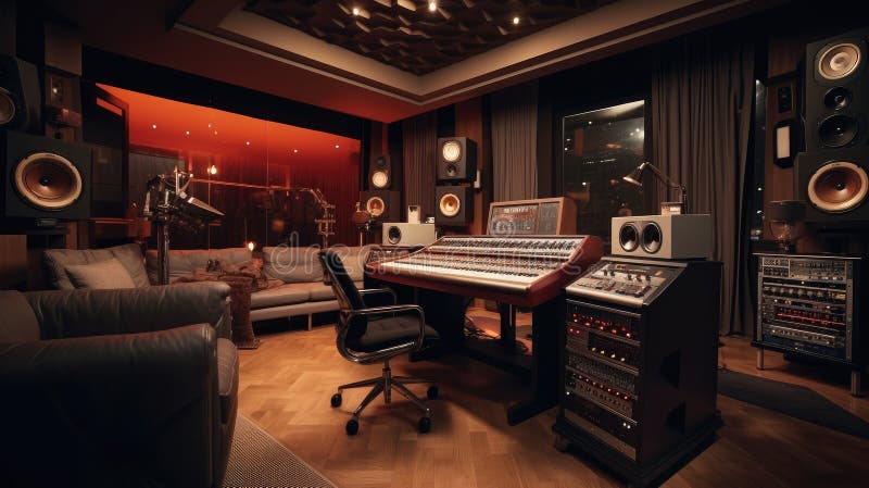 Creative Idea of Modern Audio Recording Studio, Mixing Board Create ...