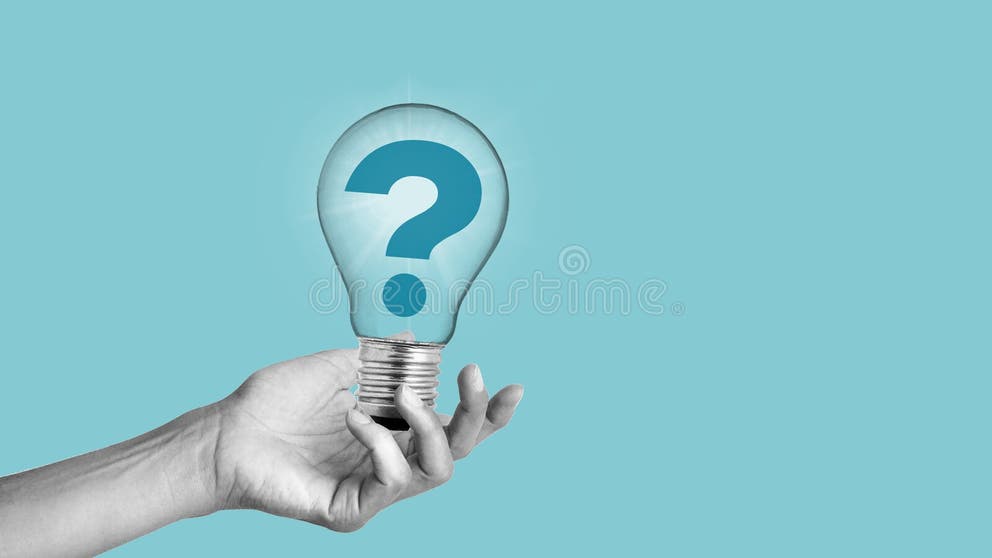 Creative Idea or Problem Solving Concept. the Hand Holding the Lamp ...