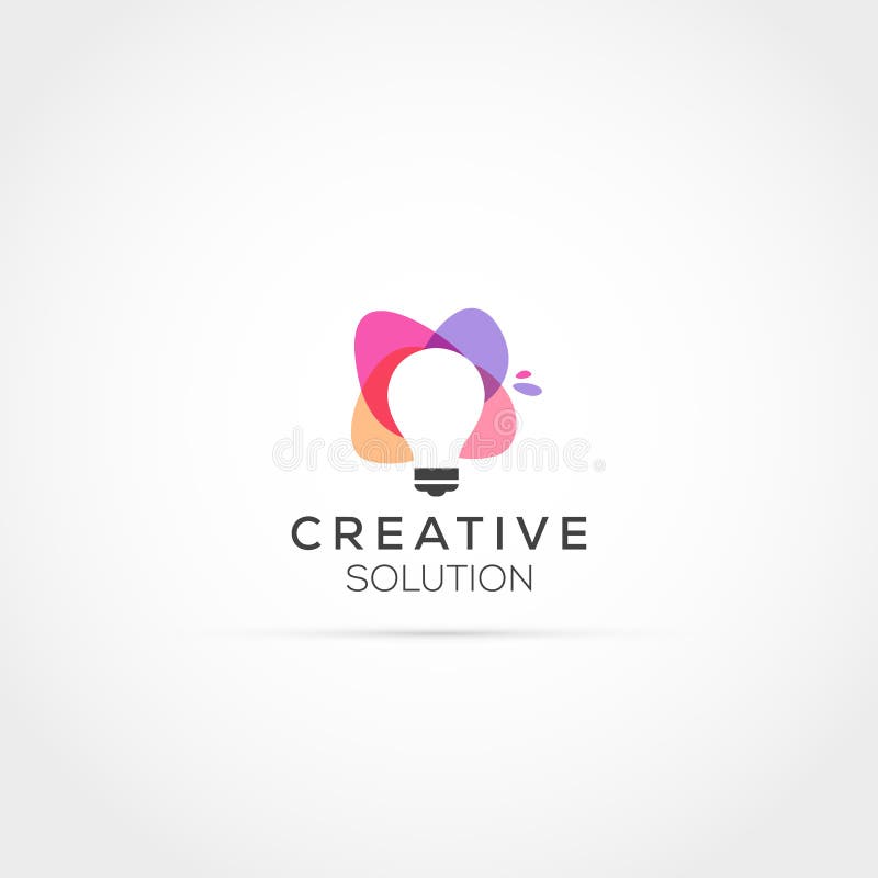 Creative Idea Solution Logo Design Stock Vector - Illustration of ...