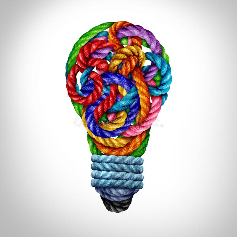 Creative Idea Symbol stock illustration. Illustration of strength ...