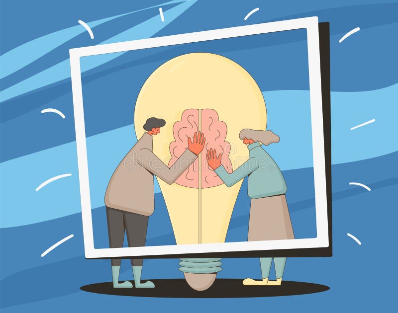 Creative Idea Team. Find a Solution Together Stock Vector ...