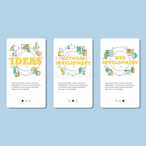 Creative Idea, Web Development and Software Development Stock Vector ...