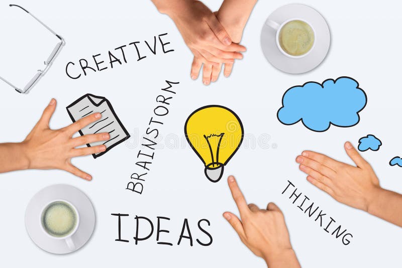 New Ideas. Collage of Ethnically Diverse People, Men and Women ...