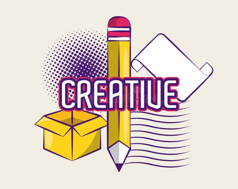 Creative ideas and colors stock vector. Illustration of continuous ...